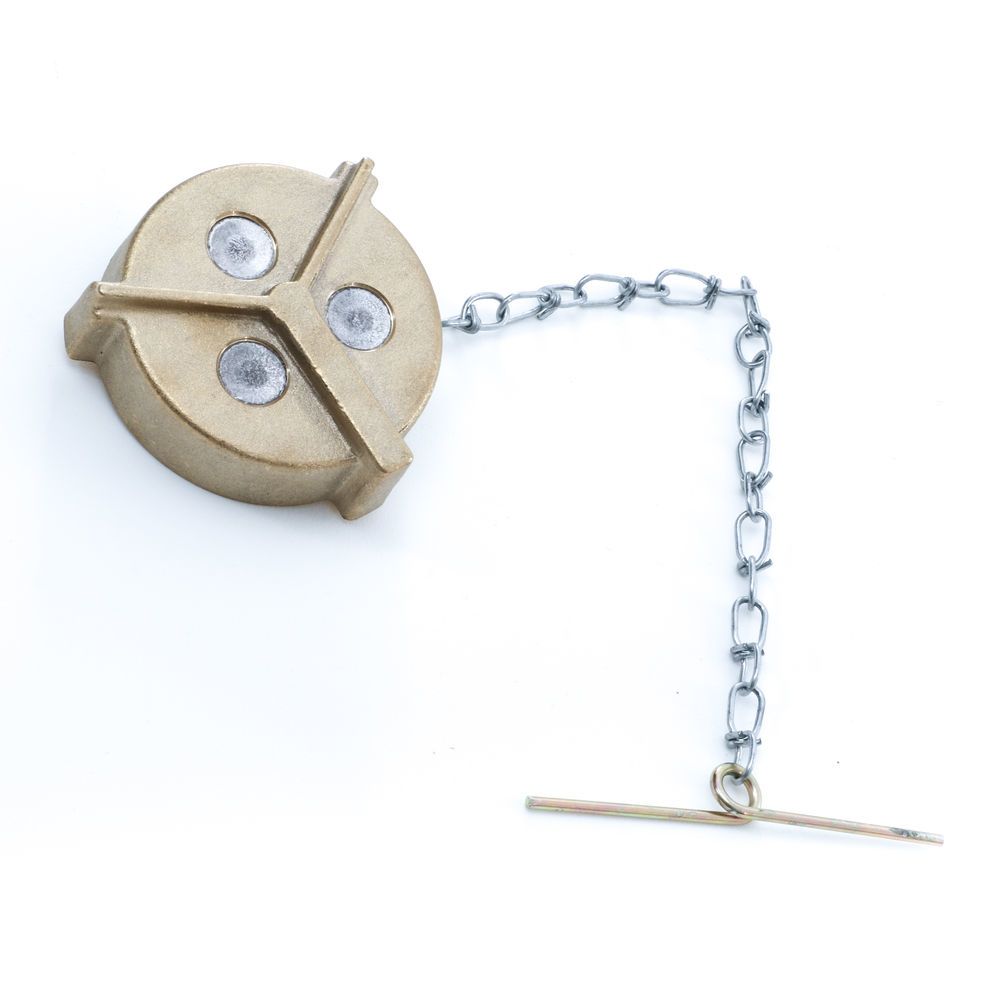 MPParts | 900 Brass Non-Vented Fuel Tank Cap with Chain | 900