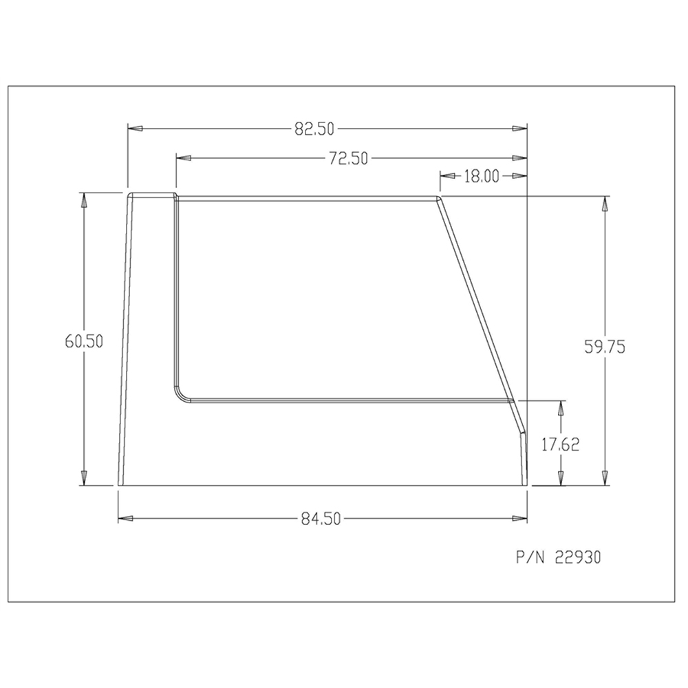 MPParts | Terex 22930 Engine Cover Bare Hood Shell | 22930