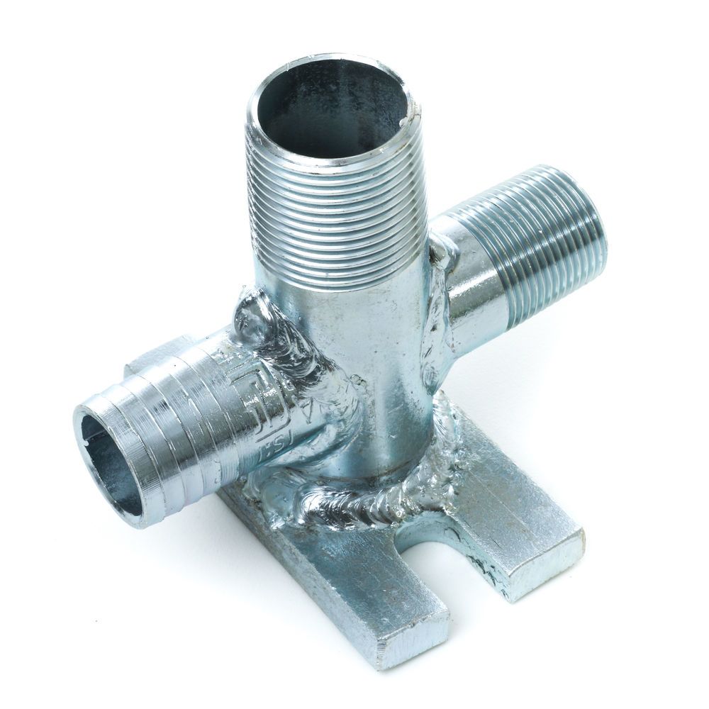 MPParts | Con-Tech 710001 Steel Water Line Tee Assembly 1in x 1in x 3 ...