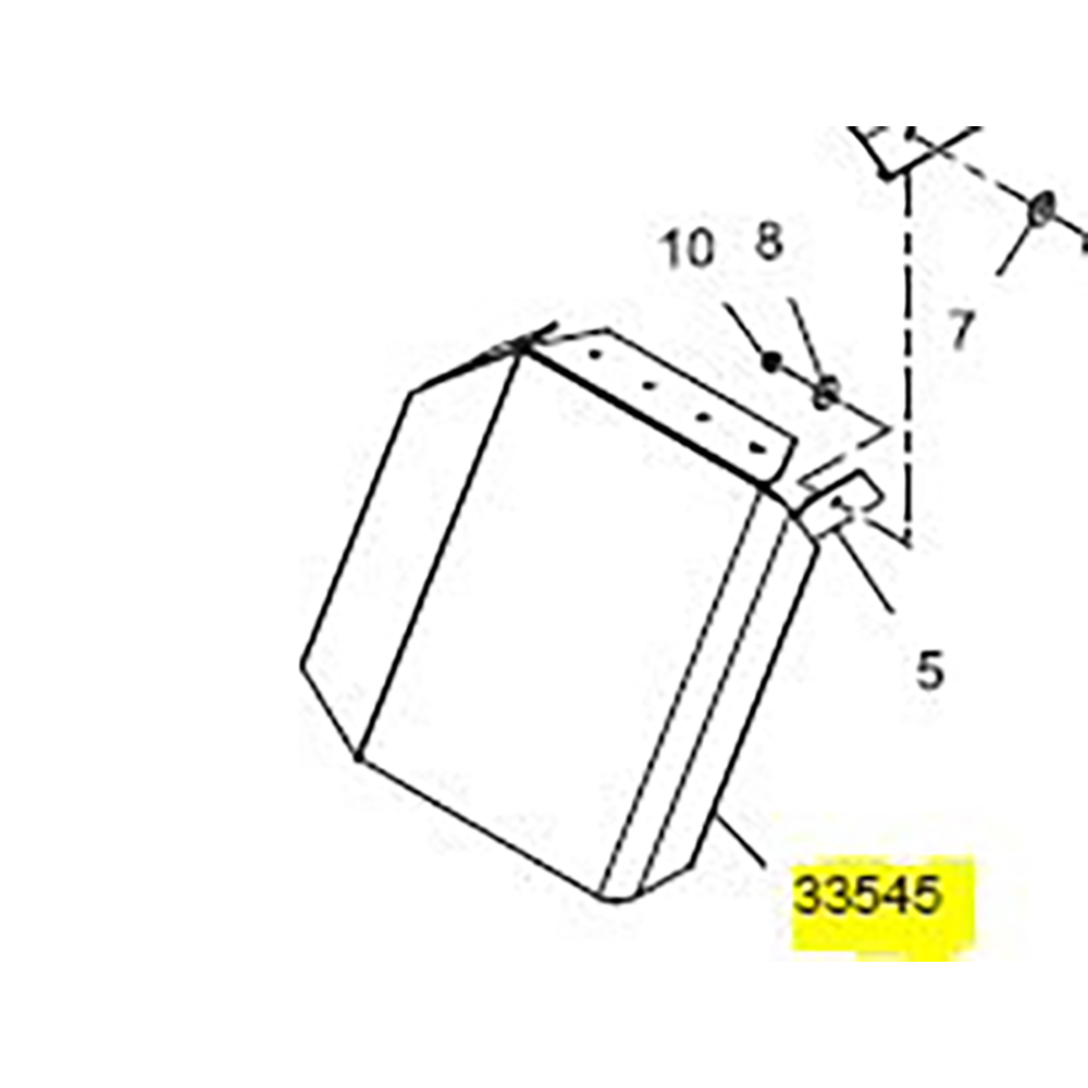 MPParts | Weldment,Fender End Cap,Curbside-Front,2012 | 33545