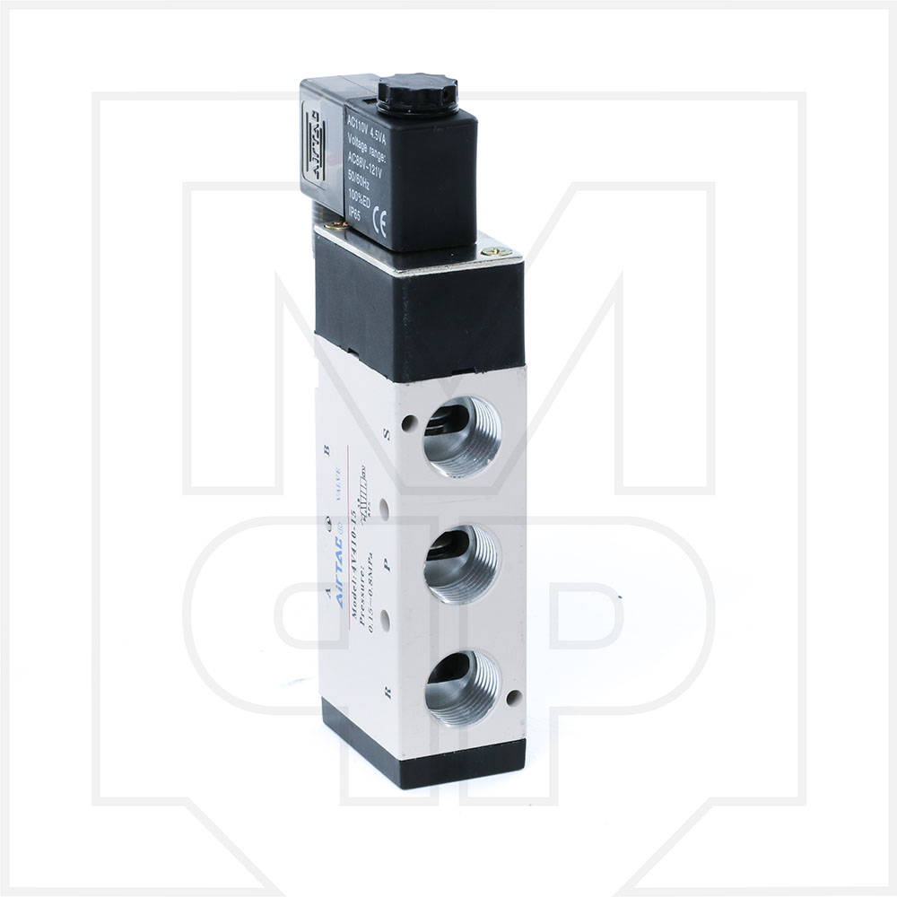 MPParts | Baomain 4V410-15 Pneumatic Solenoid Air Valve AC110V 5 Way 2 Position | 4V41015
